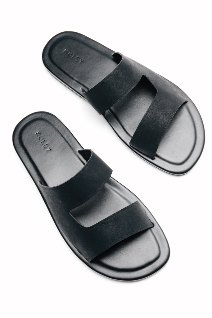 MILES Mens Sandal Black – KULET